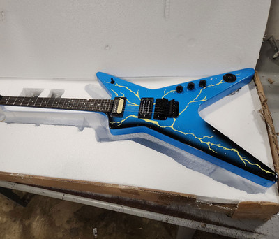 Dimebag Dean Electric Guitar Blue Lightning Tremolo Bridge H-H | eBay