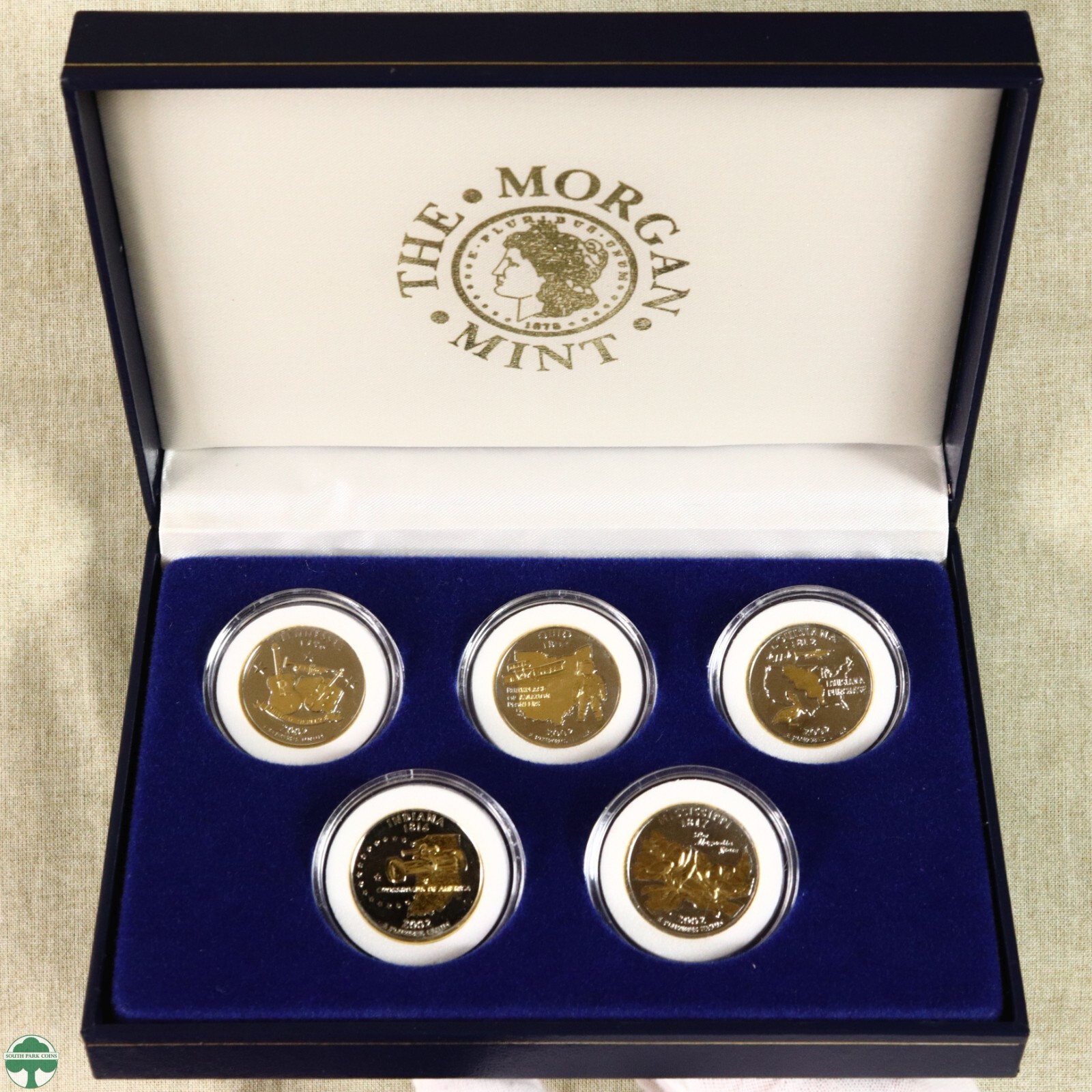 Set of Five - 2002 State Quarters 2-Tone Gold | eBay