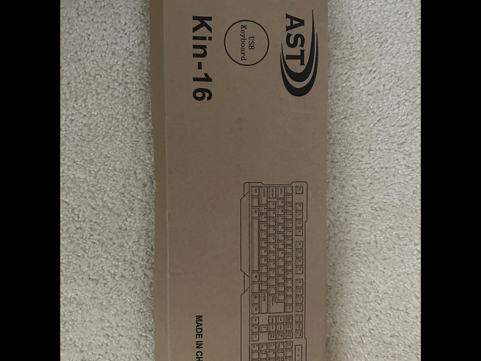 AST Kin-16 USB Standard Keyboard Black | eBay