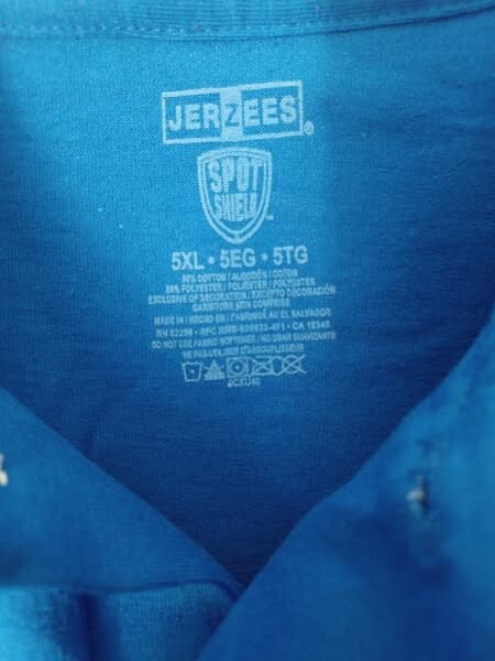 New Jerzee Blue Polo with a 5-point left chest pocket | size 5X | eBay
