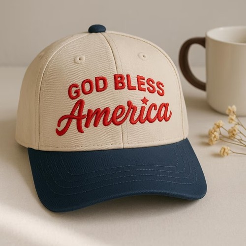 *NEW* God Bless America Embroidered Trucker Hat 4th of July | eBay