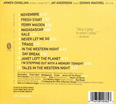 ARMENH DONELIAN FRESH START NEW CD 16728403627| eBay