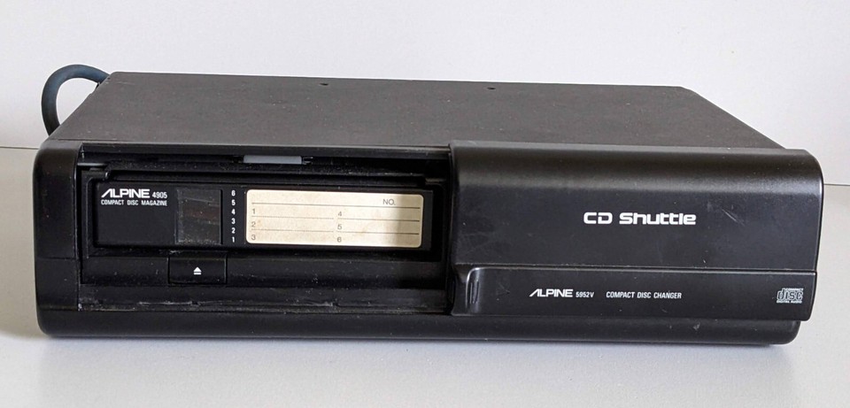 Vintage 1990s ALPINE 6 DISC CD CHANGER 5952V With 4905 CD Cartridge | eBay