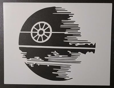 Star Wars Death Star 11" x 8.5" Custom Stencil FAST FREE SHIPPING | eBay