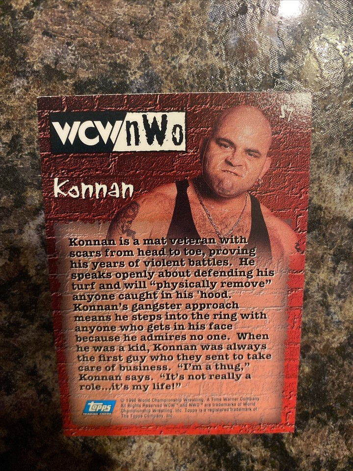 WWE WWF KONNAN 1998 TOPPS WCW/NWO STICKERS #S7 | eBay