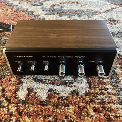 Realistic SA-10 Solid State Stereo Amplifier Model 31-1982B Very Clean ...