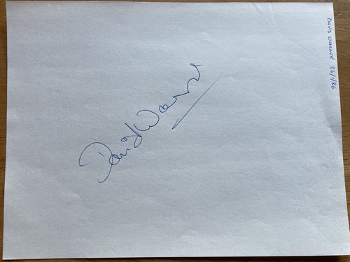 "Star Trek V, VI" English Actor David Warner Autograph Large In-Person ...