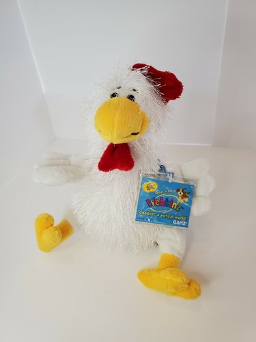 Webkinz White Chicken Hen Plush 9.5" Sealed Code HM205 Ganz cute ...
