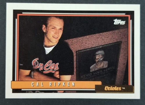 Cal Ripken Jr. 1992 Topps Baseball Card #40 (NM) | eBay