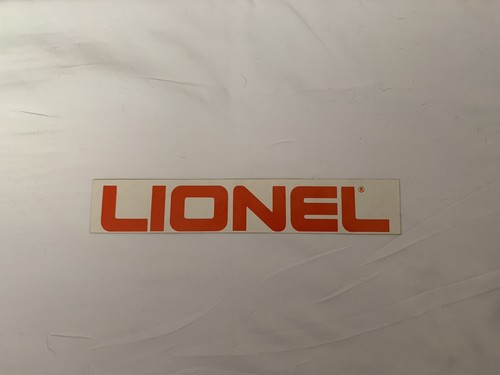 LIONEL STICKER FOR BUMPER OR TRAIN ROOM ACCESSORY O GAUGE DECAL ENGINE ...