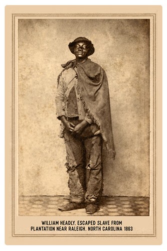 AFRICAN AMERICAN Escaped Slave William Headley 1863 RP Cabinet Card ...