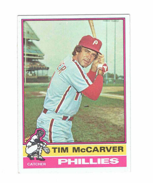 Tim McCarver Philadelphia Phillies Catcher #502 Topps 1976 #Baseball ...