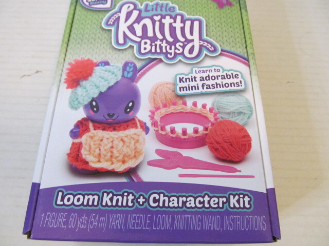 Little Knitty Bittys Loom Knit + Character Kit, Woodsy Series Bunny ...