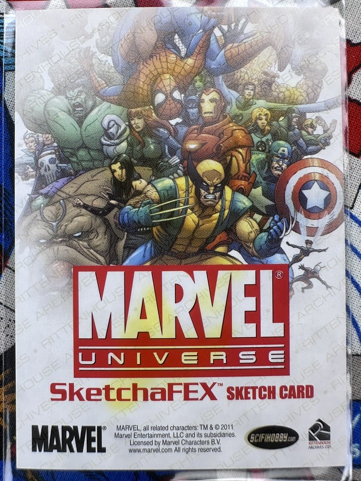 Marvel Universe 2011 SketchaFEX Sketch Card Sentry Artist: Jordan ...