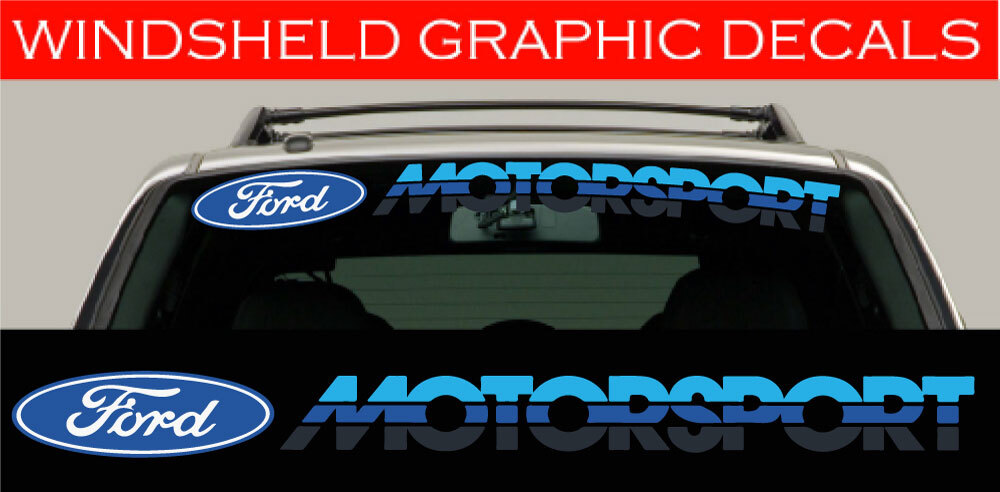 Ford Rennsport Sticker RS RACING SPORT Mirror Vinyl Sticker For Ford