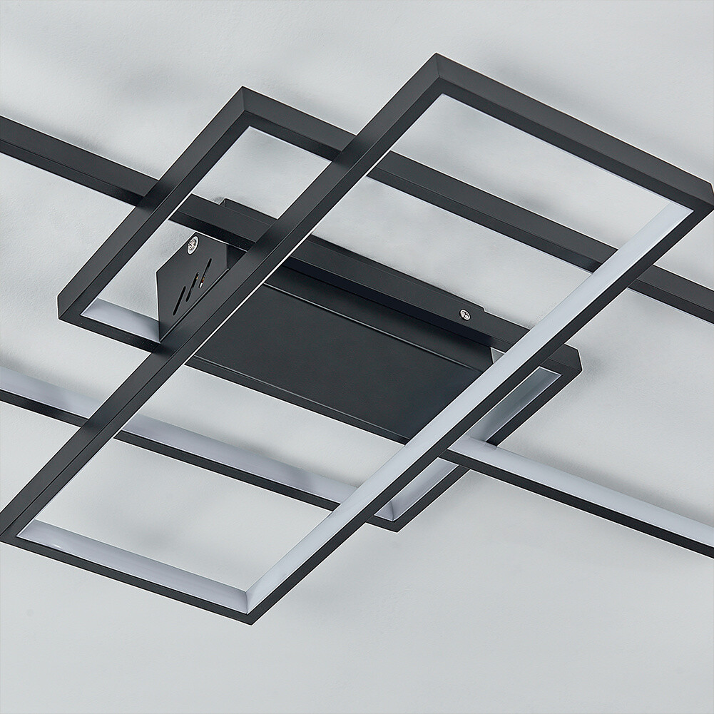 Modern Large 3 Rectangle LED Ceiling Lights Chandelier Lamp Living Room ...