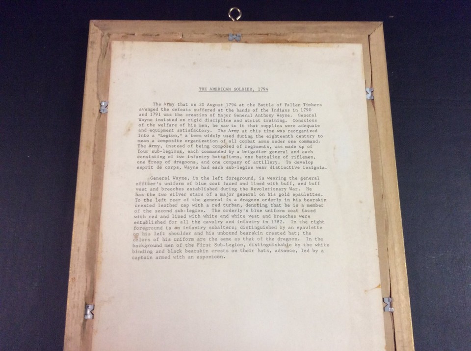 The American Soldier (1781, 1786, 1794) Prints by H. Charles McBarron ...