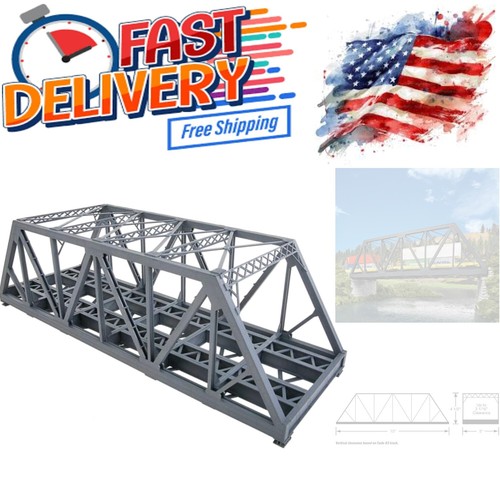 HO Scale Model Railroad Truss Bridge Kit Double-Track Modernized ...