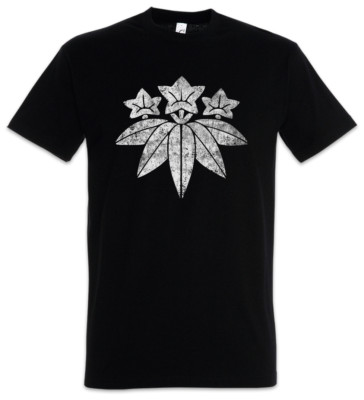MINAMOTO CLAN MON T-SHIRT - Shogun Samurai Ninja Flag Sign Sizes S ...