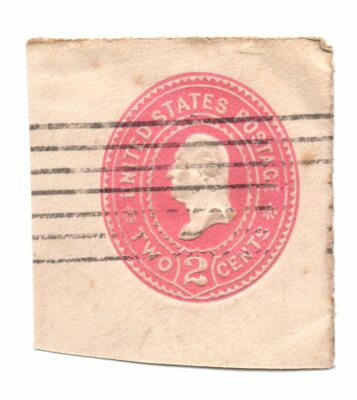 US 1899 #U362 2c Washington Cut Square Stamp Cancel (a2) | eBay