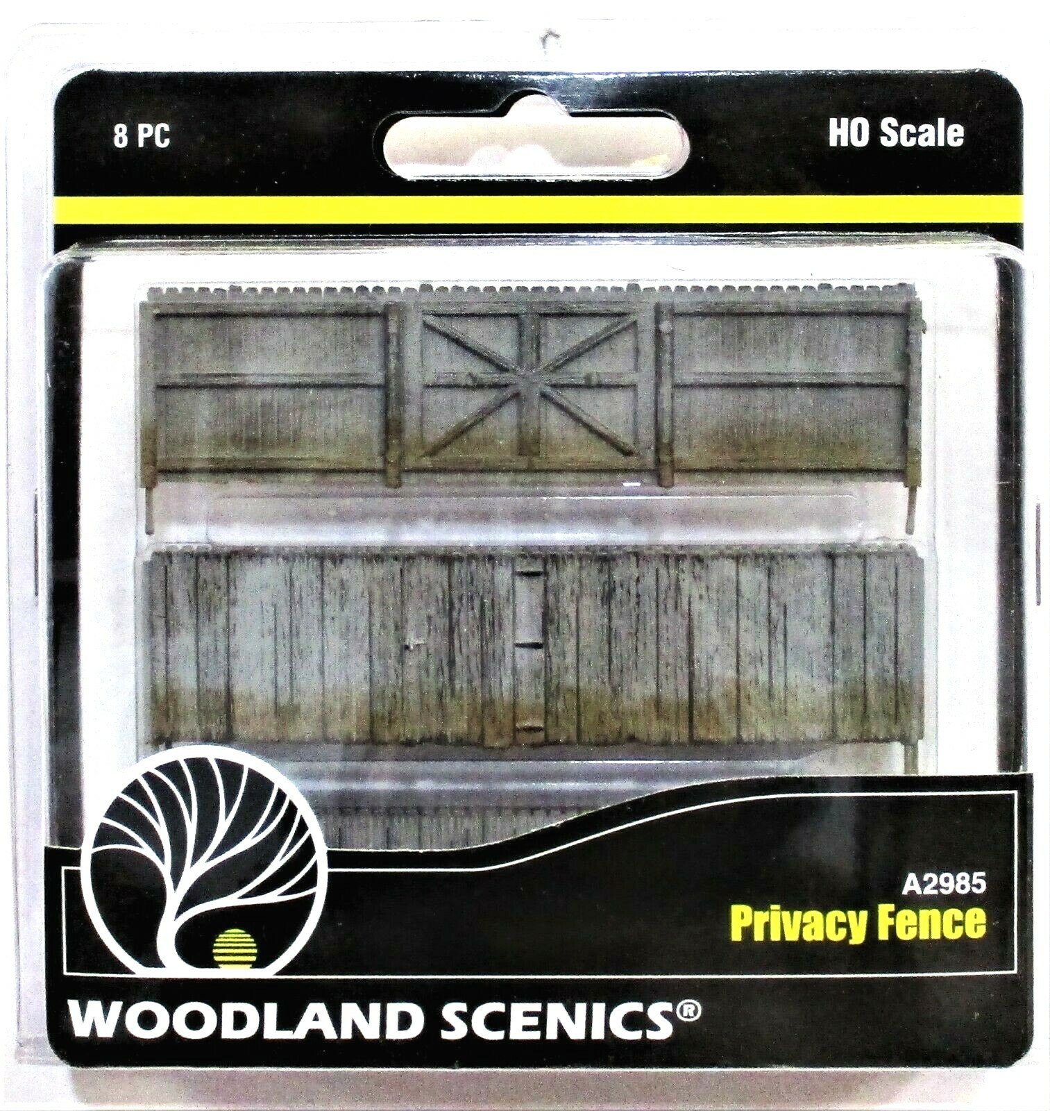 HO Scale Woodland Scenics A2985 Privacy Fence w/Gates Hinges & Planter ...