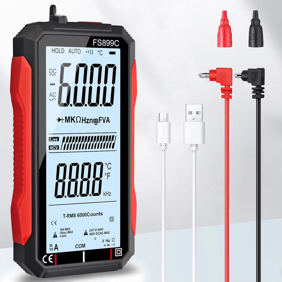 Handheld FS899C Digital Multimeter 4.8 Inch Large Screen Lithium ...