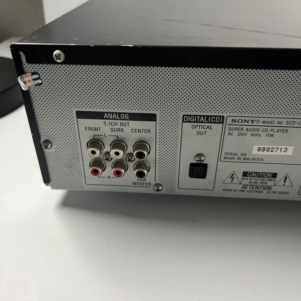 Sony SCD-CE595 5-Disc CD Super Audio Changer Player No Remote - Tested ...