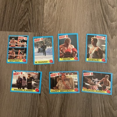 Lot of 7 Rocky IV Trading Cards. 1985 Rocky Balboa | eBay