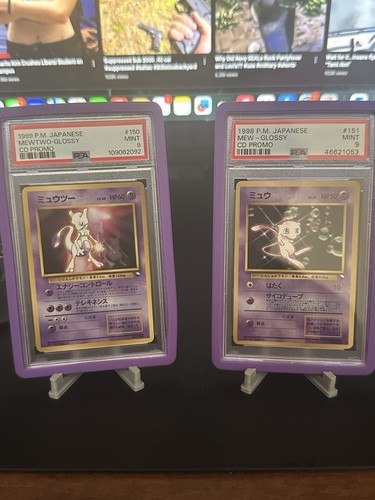 1998 Japanese Mew Cd Promo And 1999 Japanese Mewtwo Cd Promo PSA 9 | eBay