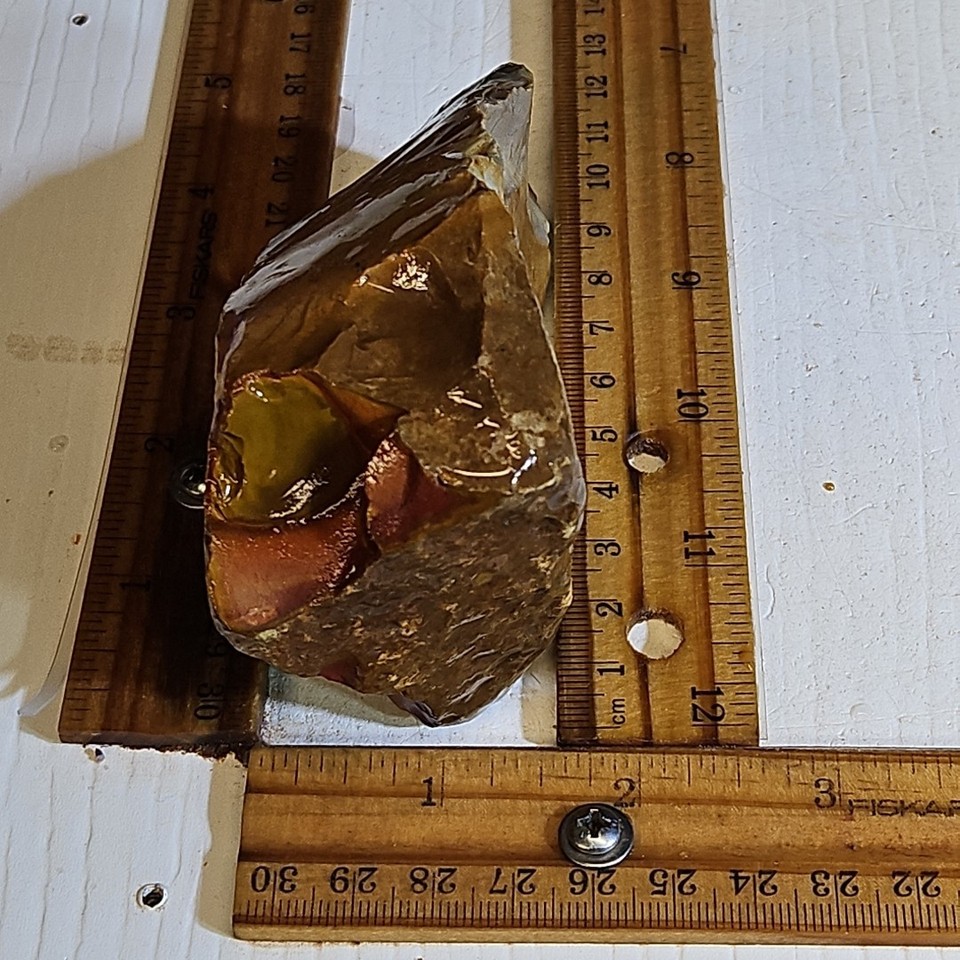 Polychrome jasper specimen rough, beautiful red gold & grey color. 13 ...