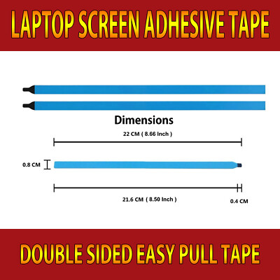 Laptop Screen Adhesive Strip Double-Sided Easy-Pull Tape for 15.6" to ...