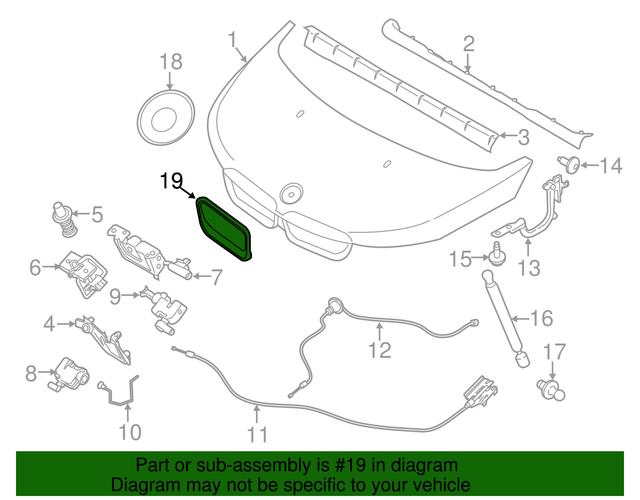 Genuine OEM BMW I01 Front Radiator Kidney Grey Grille Left 51137352701 ...