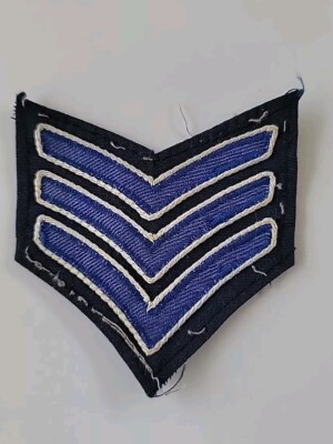 Sergeant Chevron Patch - Police/Military - Single Patch - Blue 237 | eBay
