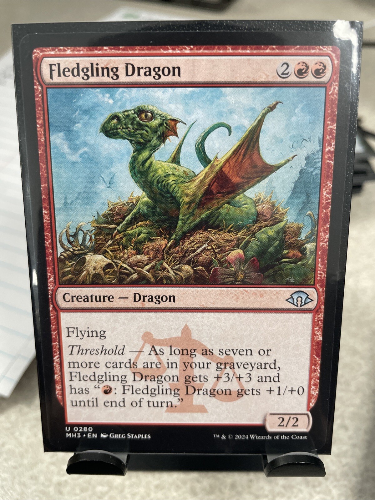 Fledgling Dragon - 280 - MH3 - NM - MTG Magic the Gathering | eBay