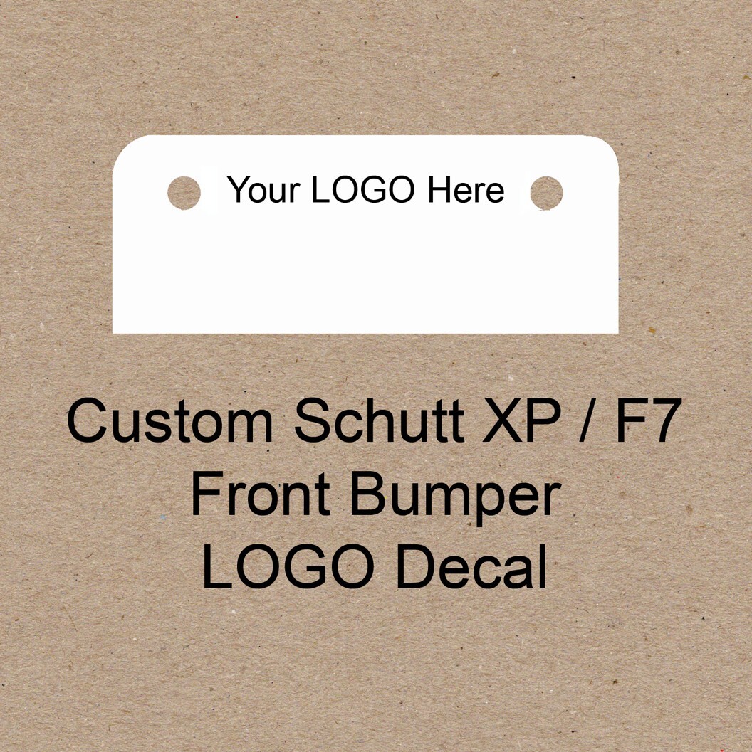 Custom FULL SIZE Decal for Schutt XP / F7 FRONT Bumper- 20mil 3M | eBay