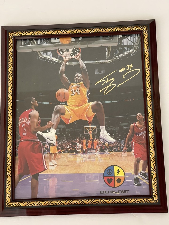 Shaquille O’Neal H.O.F. Autograph/Signed 8x10 NBA Color Photo Framed | eBay