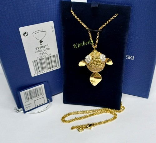 Swarovski Lychee-Goldfish Pendant Long/Large 3D Moving Tail Fins Crystal 1110471 | eBay