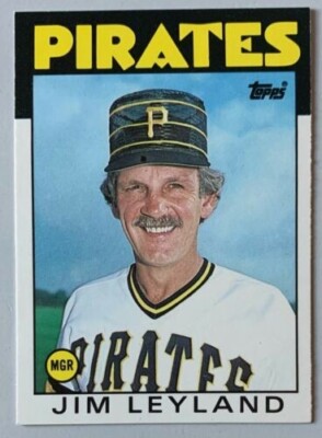 1986 Topps Traded Jim Leyland Rookie Card Pittsburgh Pirates HOF | eBay