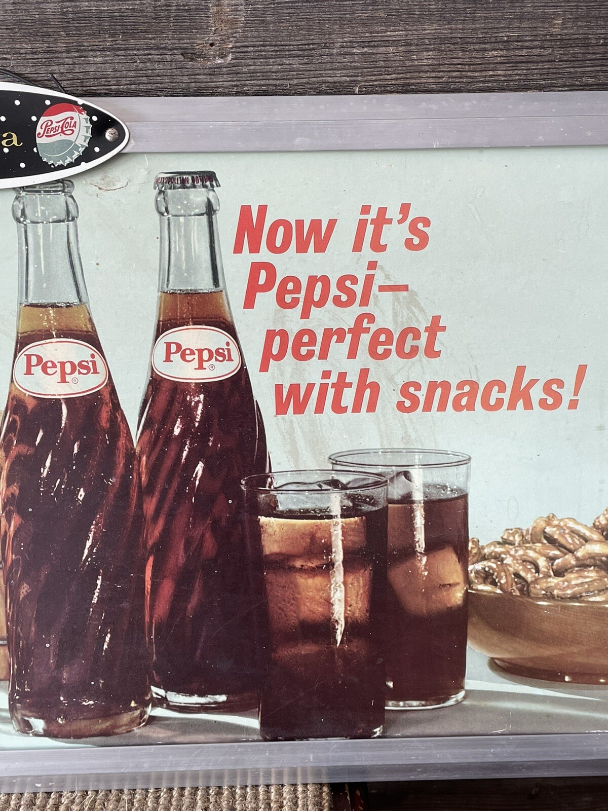 Vintage Pepsi Sign Pepsi Cola Original Advertising Sign | eBay