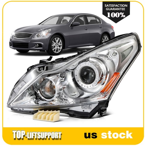 Left HID/Xenon Headlight w/Projector For INFINITI For G37 Base 3.7L ...