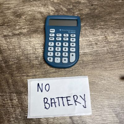 Texas Instruments TI-503SV Blue 8-Digits SuperView LCD Handheld Basic ...