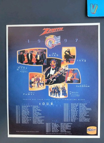 BB King Robert Cray 1997 Blues Music Festival Tour Promo Print ...