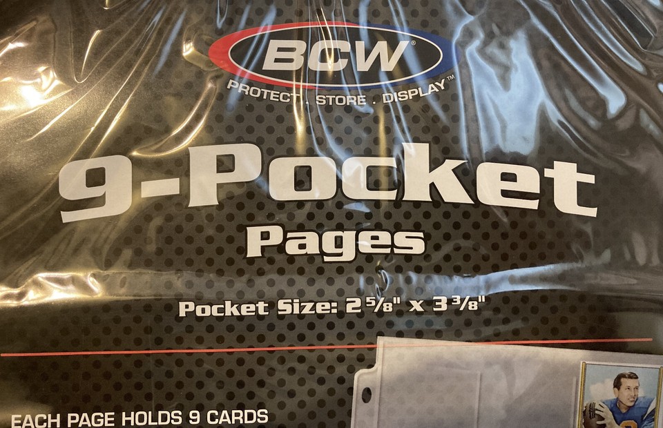 Pro 9-Pocket Page (20 CT. Pack) For Protecting Your Trading and ...