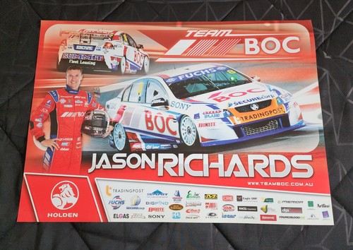 Team BOC Brad Jones Racing 2010 Holden V8 Supercars Team Poster | Jason ...