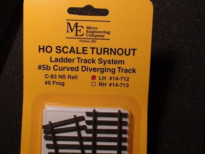 Micro Engineering 14-712 HO Code 83 #5b Lead Ladder Left Hand Switch ...