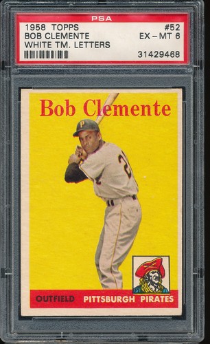 1958 Topps Roberto Clemente (WL) #52 PSA 6 - Pirates HOF | eBay