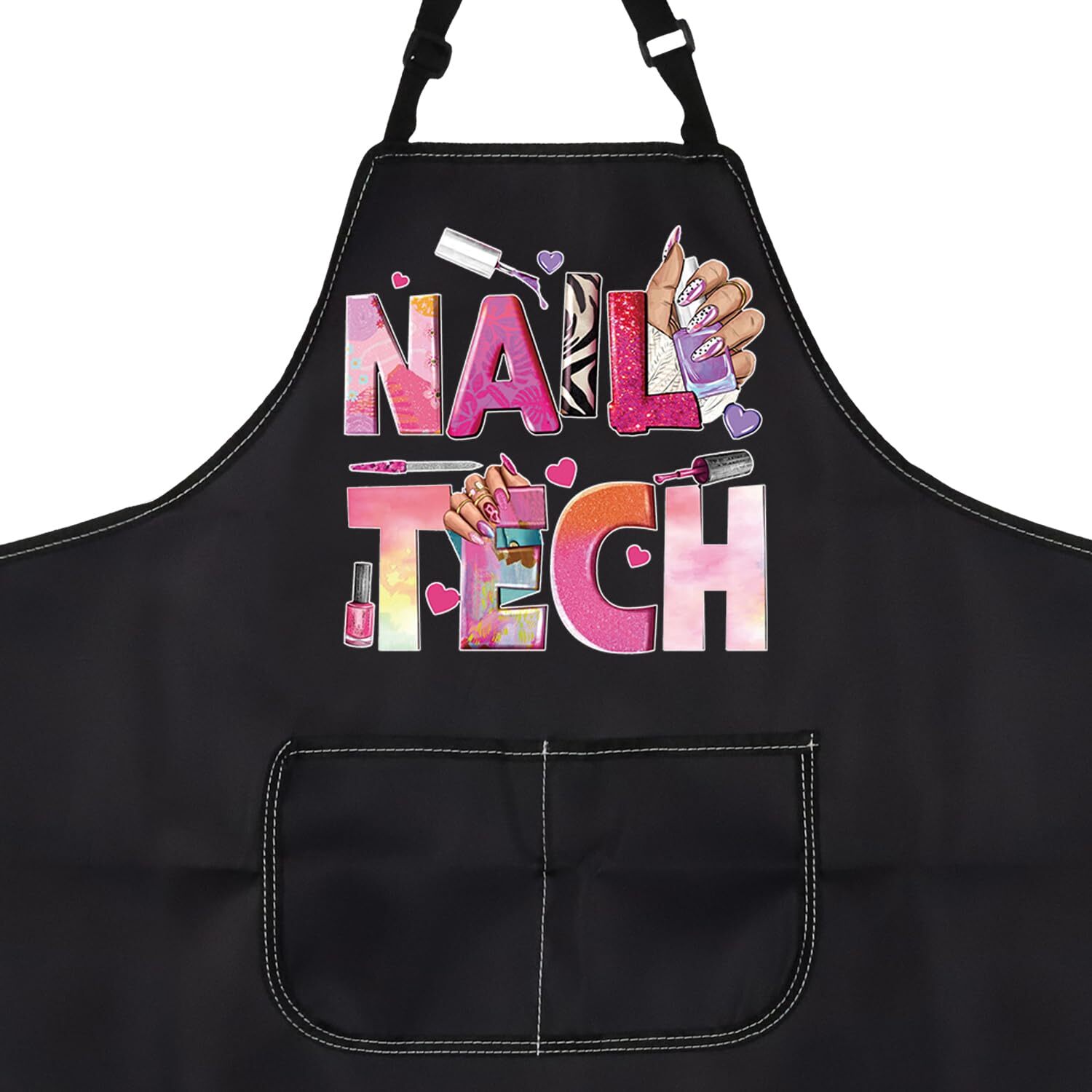 PXTIDY Nail Tech Apron With Pockets Nail Salon Gift Nail Tech Supplies ...