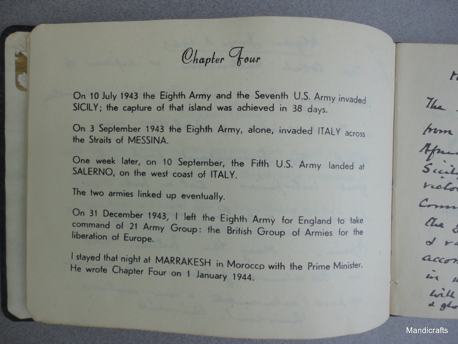 Book Ten Chapters 1942 -45 Montgomery Field Marshall UK Military Diary ...
