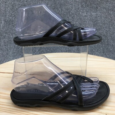 Merrell sandals Womens 7 Select Wet Grip Air Strappy Black Leather ...