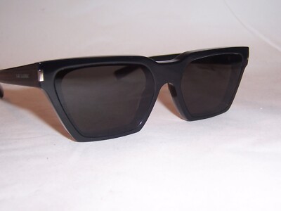 NEW SAINT LAURENT SUNGLASSES SL 633 CALISTA 001 BLACK/BLACK 57MM ...